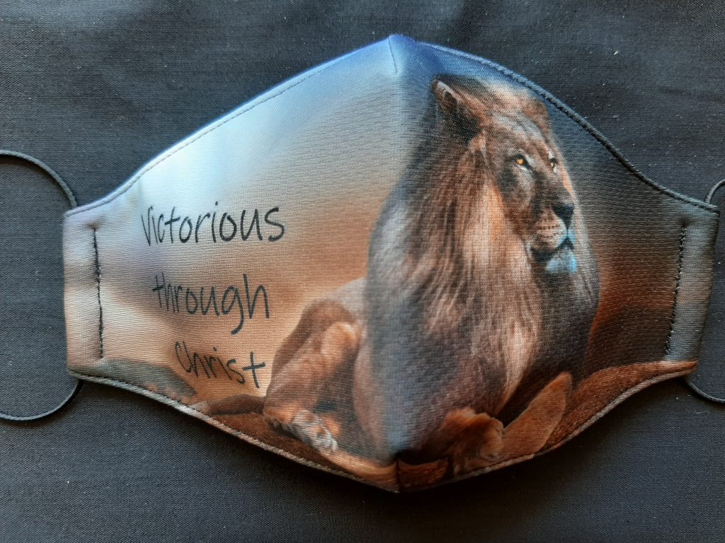 Victorious Through Christ Mask - Hobbitunity